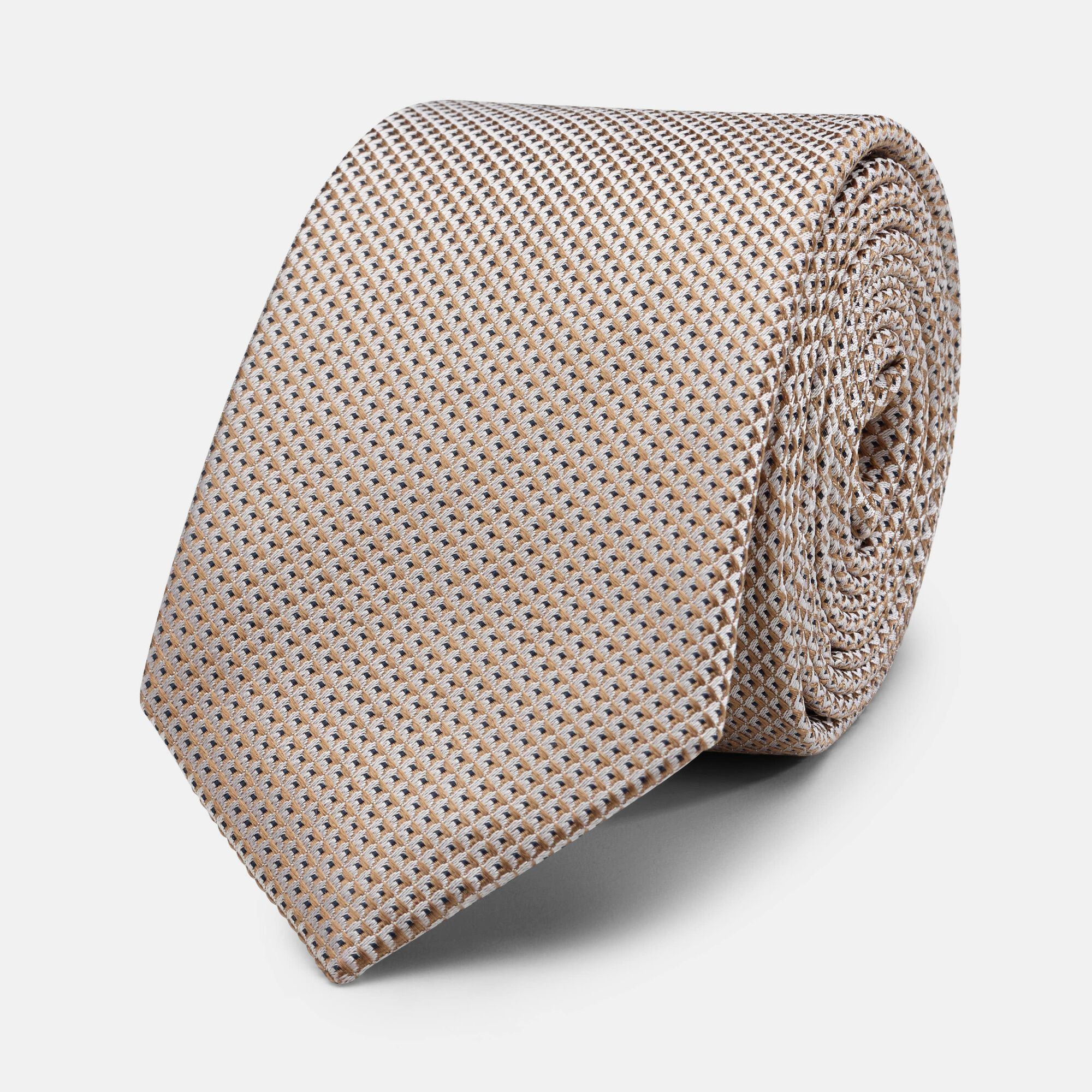 Silk Micro Texture Tie - Fawn | Ties | Politix