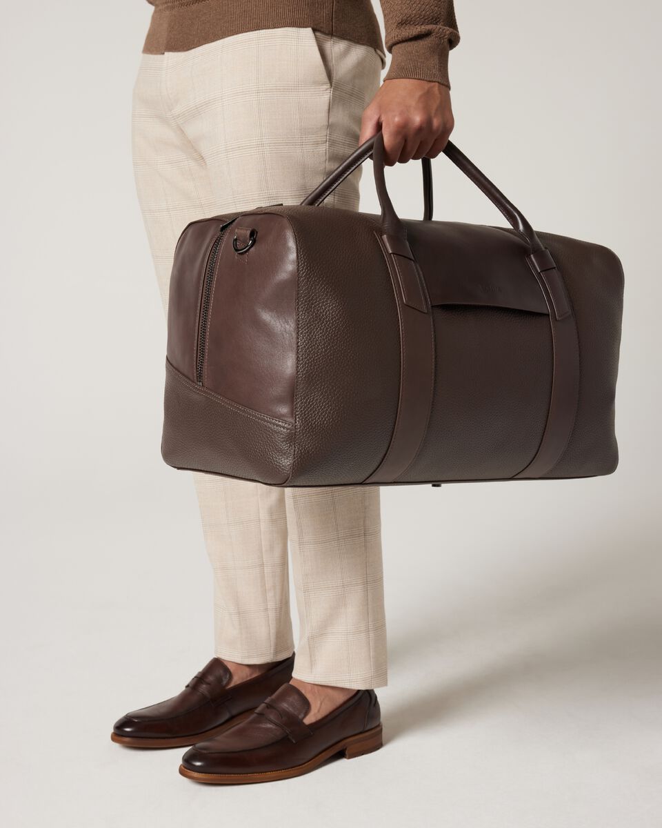 Leather Weekender Bag - Brown | Bags | Politix